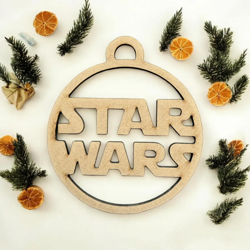 Esferas de Star Wars en MDF Para Arbol de Navidad - Estudio Aragón